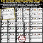 Fall Would You Rather Opinion Writing Prompts 3rd 4th Grade - The ...