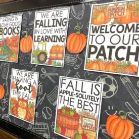 Autumn Fall Theme Classroom Decor Bulletin Board Motivational Quote ...