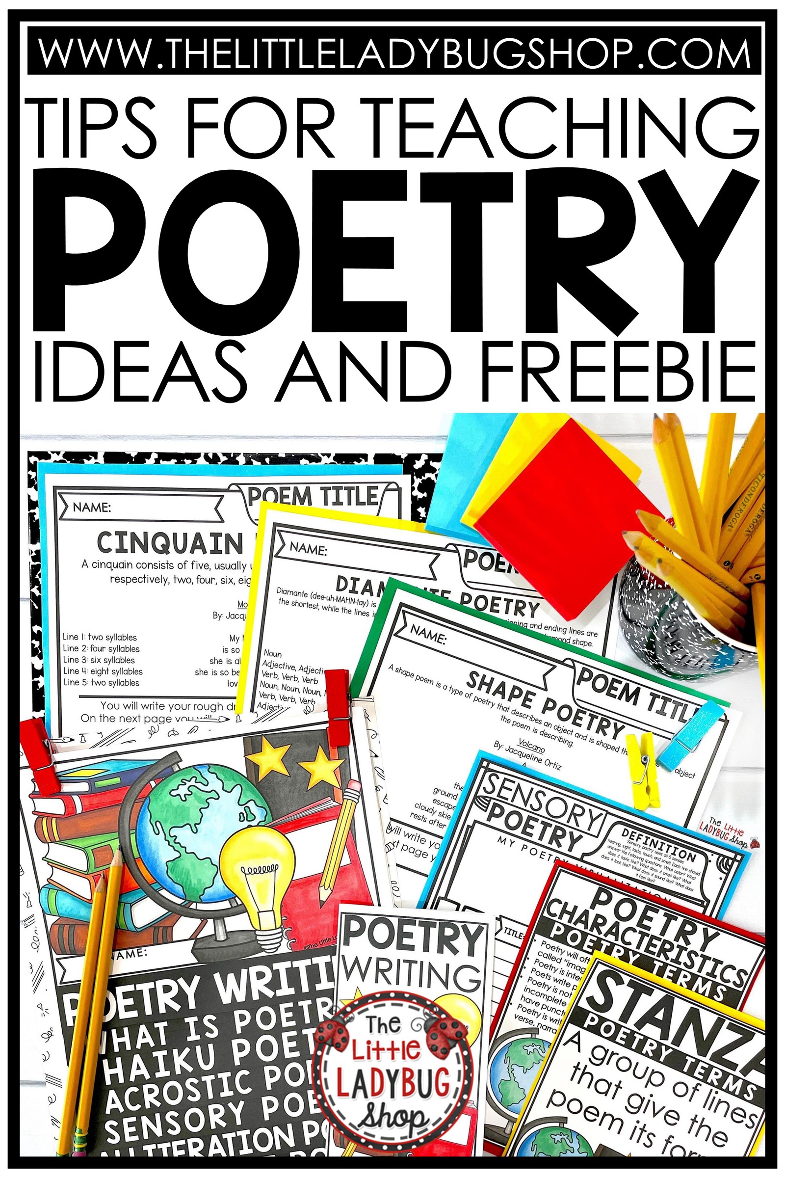 5 Poetry Activities for Upper Elementary - The Little Ladybug Shop