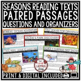Nonfiction Reading Comprehension Paired Texts Passages and Questions ...