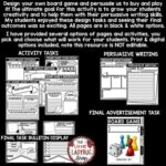 Persuasive Writing Task Design Create a Board Game Project Based ...