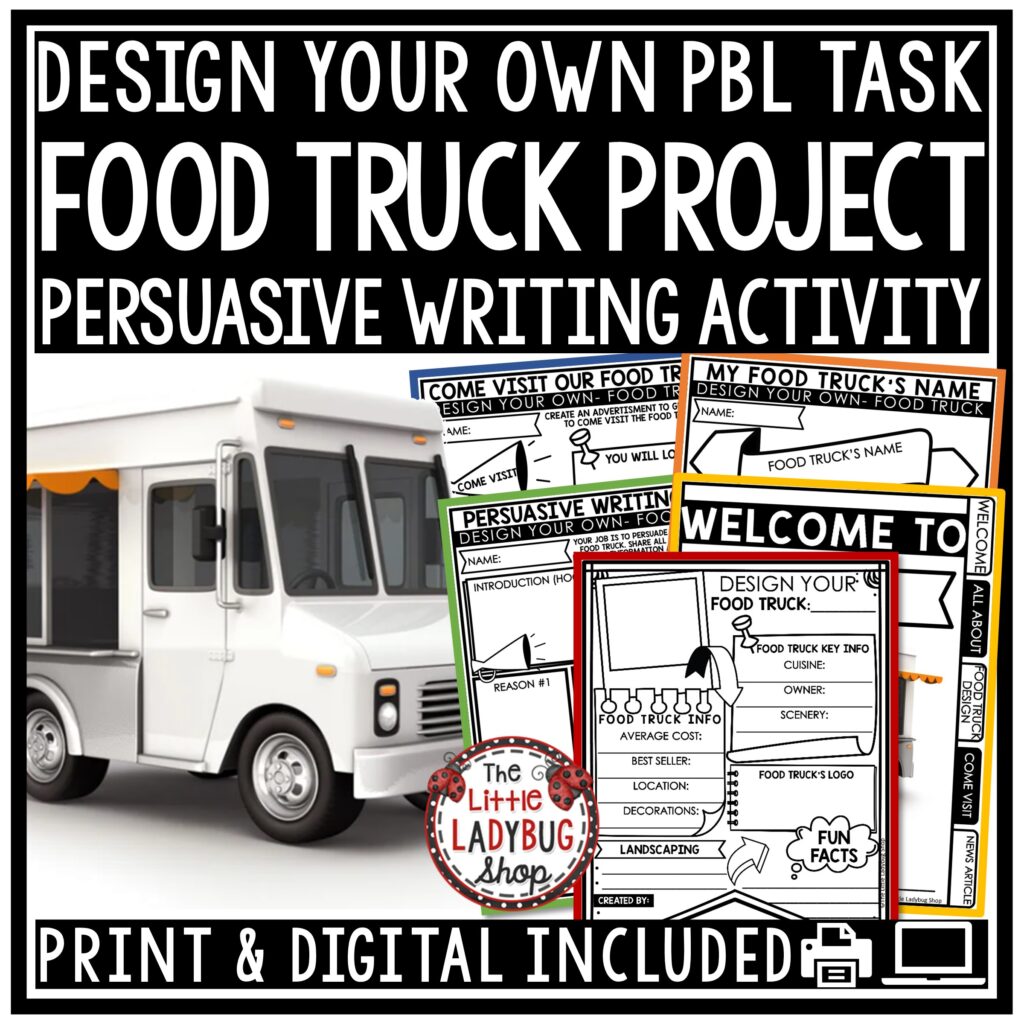 Design a Food Truck Project Based Learning - The Little Ladybug Shop