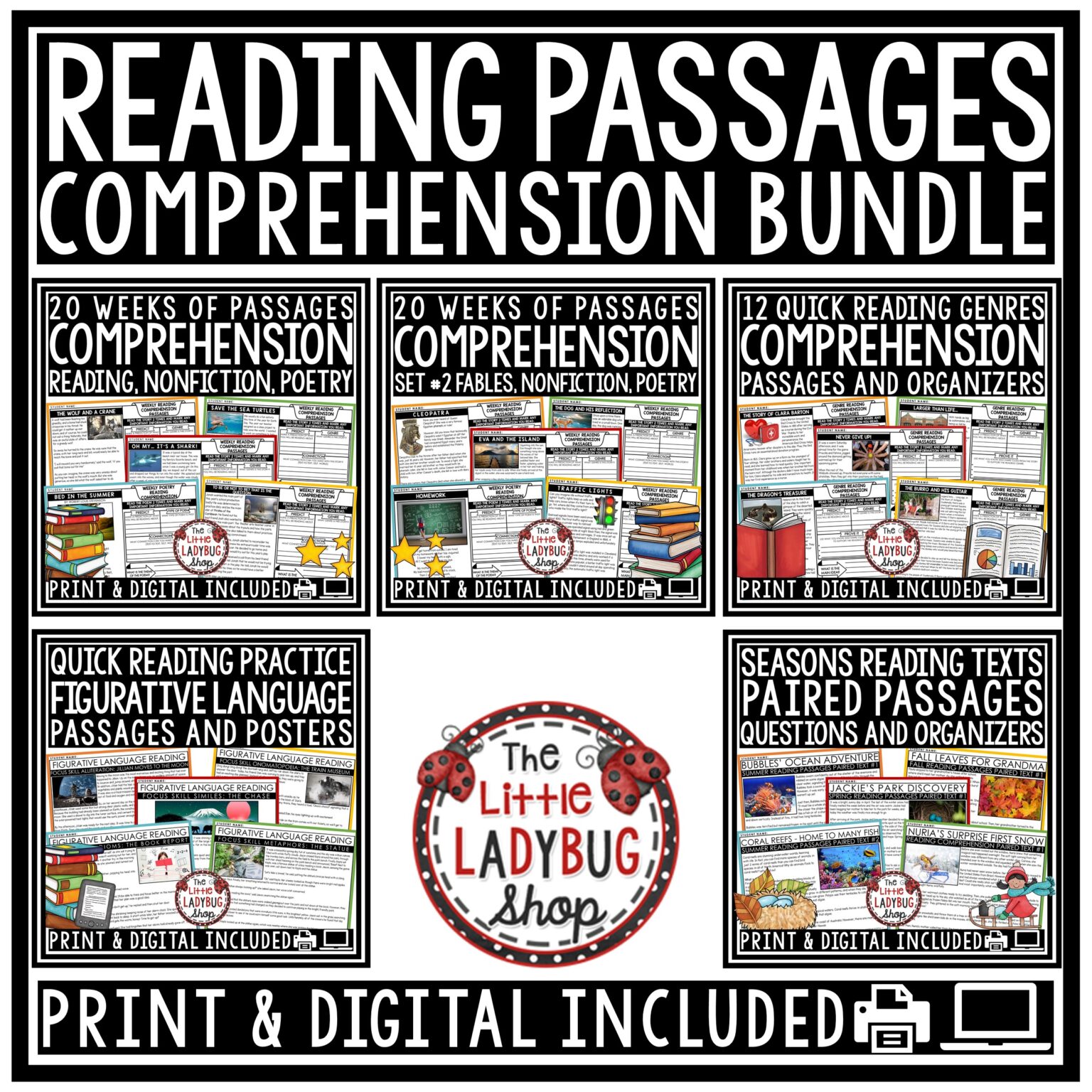 Reading Comprehension Passages for Upper Elementary - The Little ...