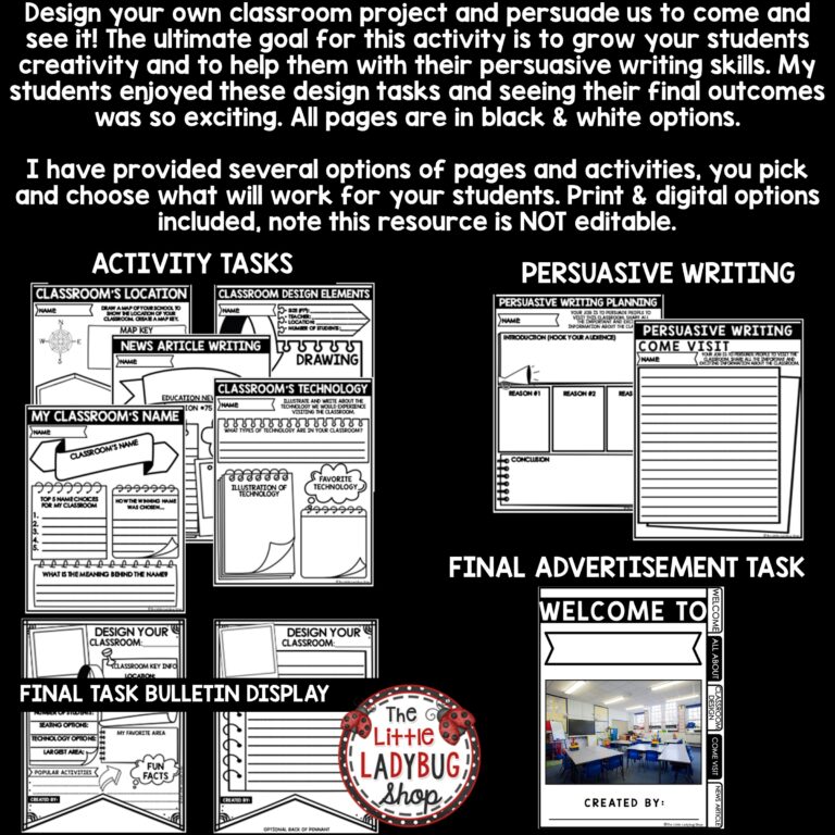 Design a School Project Based Learning - The Little Ladybug Shop