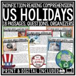 US Holiday Nonfiction Reading Passages - The Little Ladybug Shop