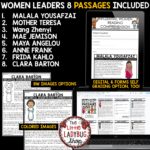 Women's History Month Reading Comprehension Passages - The Little ...