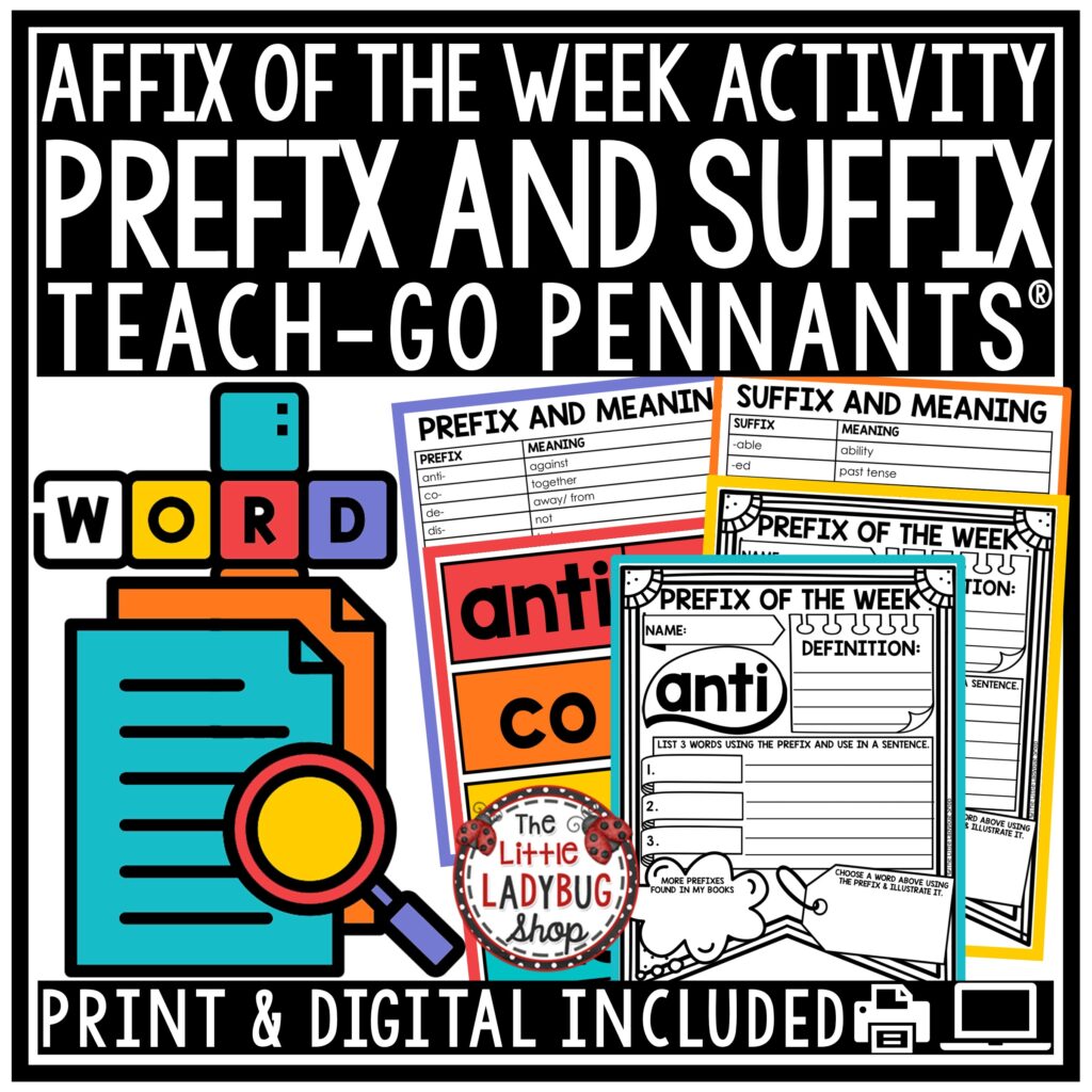 Affixes Prefixes Suffixes Worksheets - The Little Ladybug Shop
