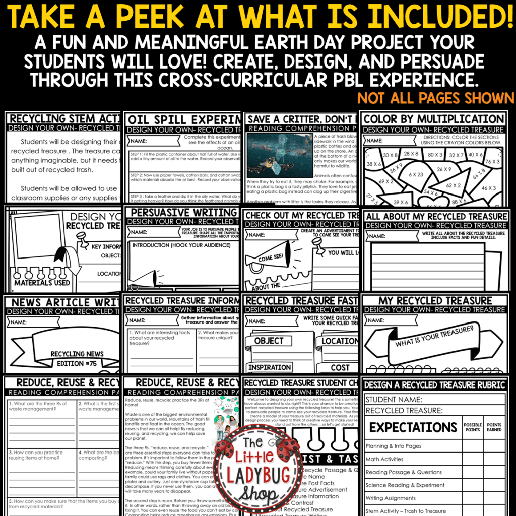 Design an Earth Day PBL STEM Recycled Project Based Learning - The ...