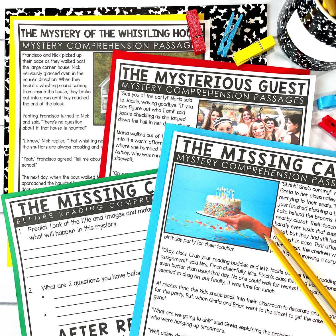 Writing and Reading Mysteries Activities for Upper Elementary Students ...