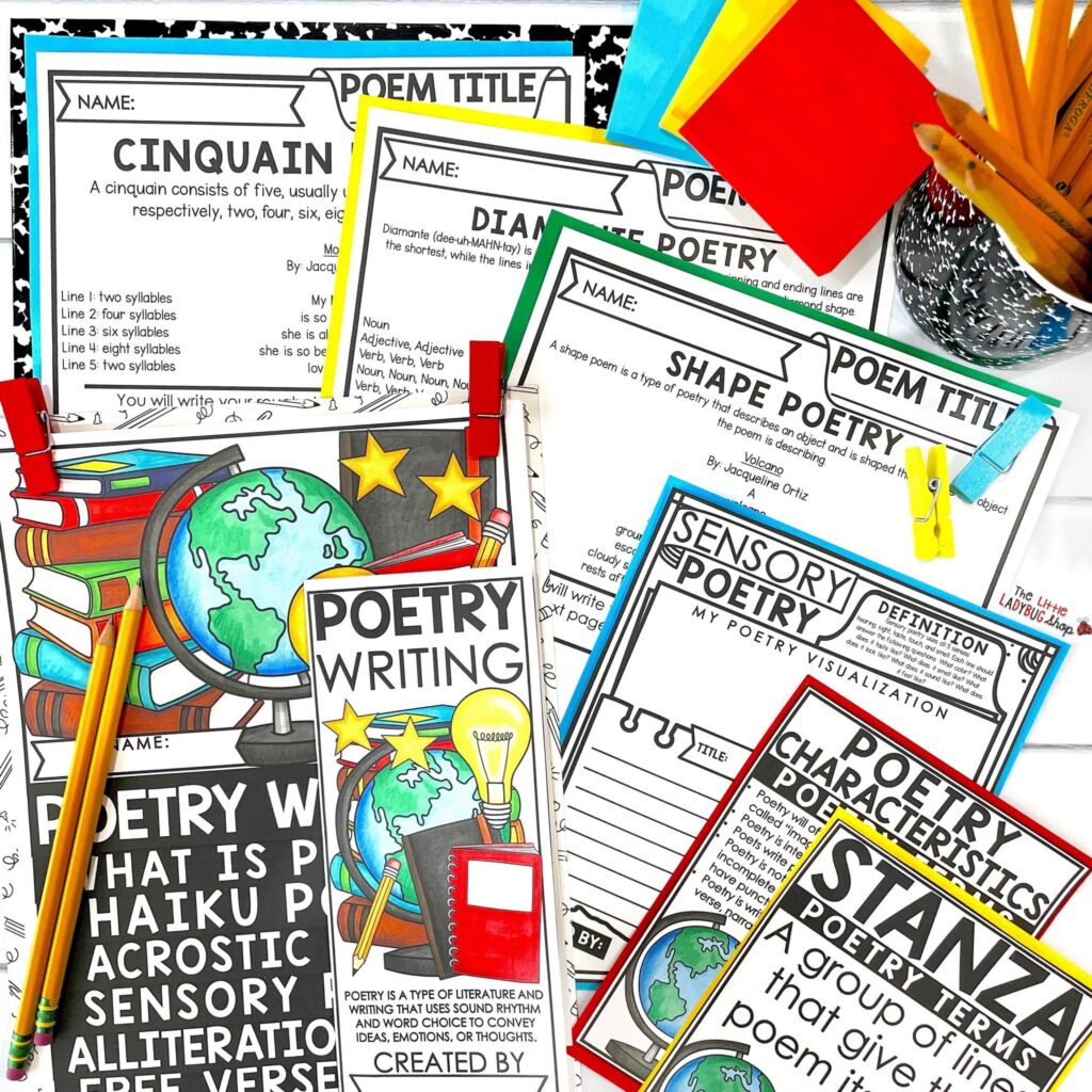 Poetry Resources for Upper Elementary - The Little Ladybug Shop
