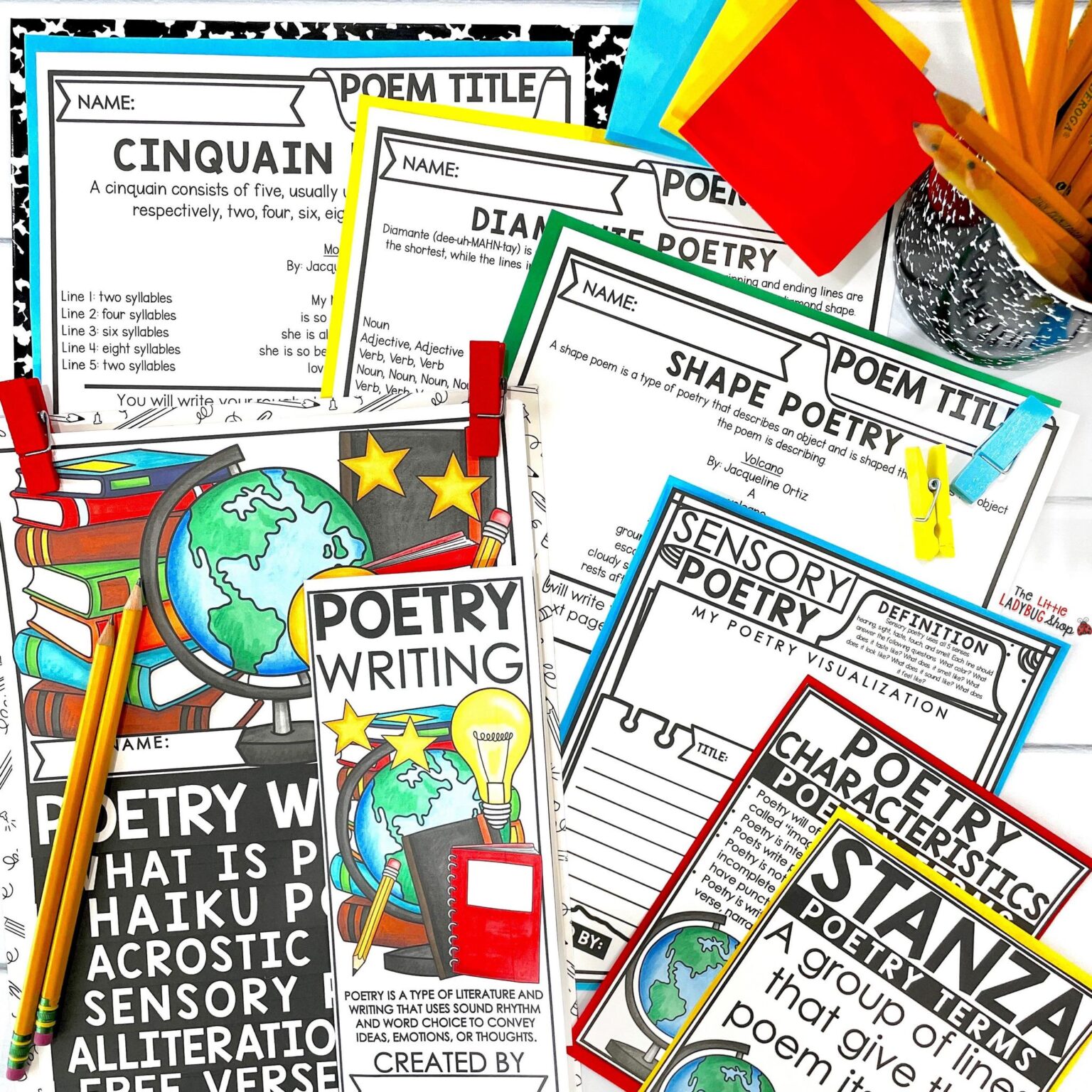 Poetry Resources for Upper Elementary - The Little Ladybug Shop