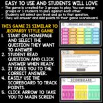 Language Test Prep Grammar Jeopardy Game - The Little Ladybug Shop