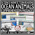Ocean Animals Science Reading Passages - The Little Ladybug Shop