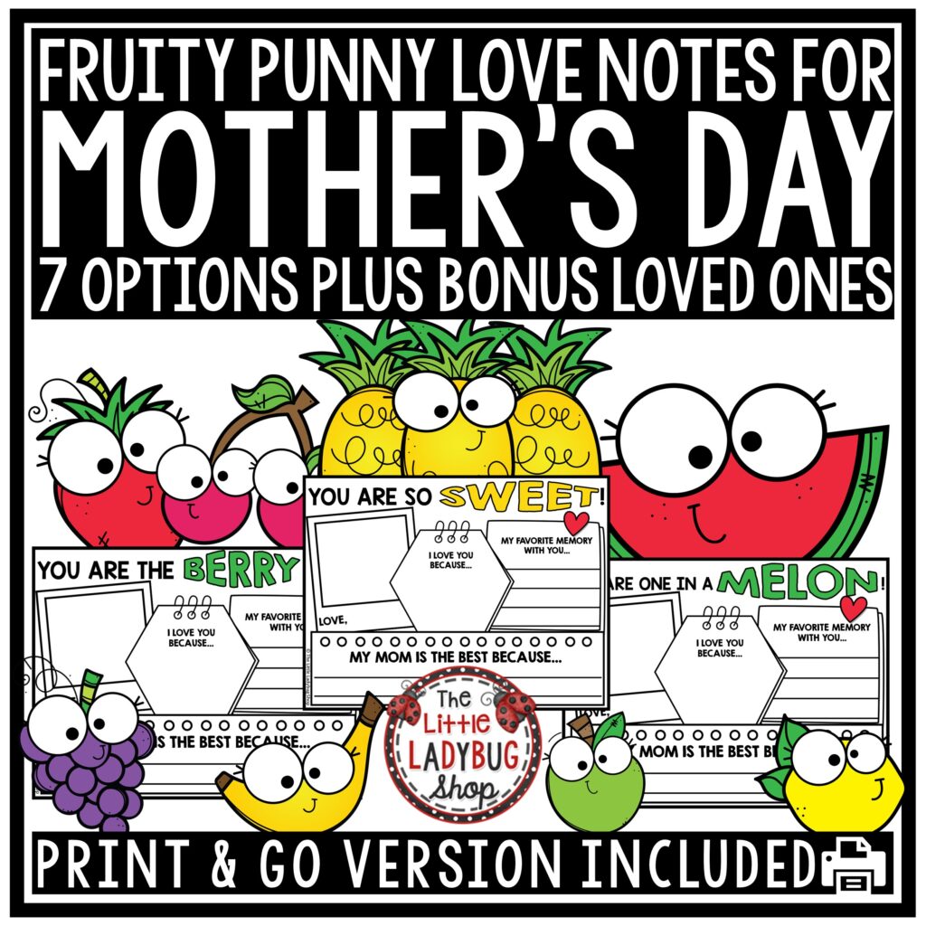 Mother's Day Writing Craft Bulletin Board - The Little Ladybug Shop