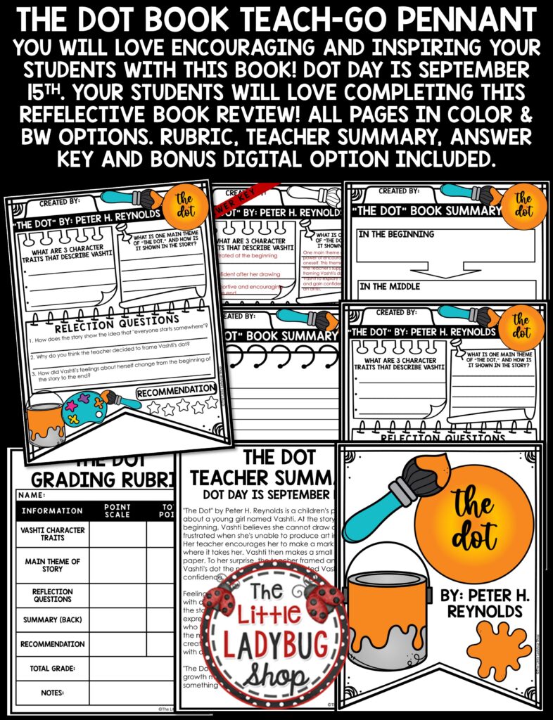 The Dot by Peter Reynolds Activities - The Little Ladybug Shop