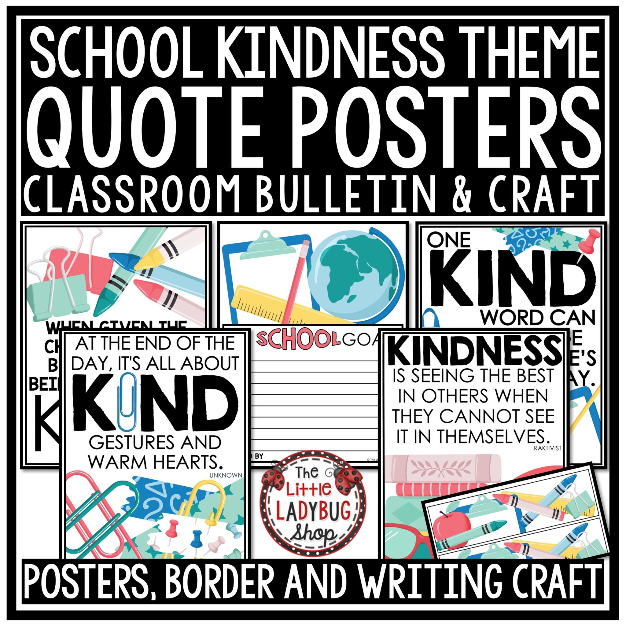 Back to School Kindness Posters - The Little Ladybug Shop