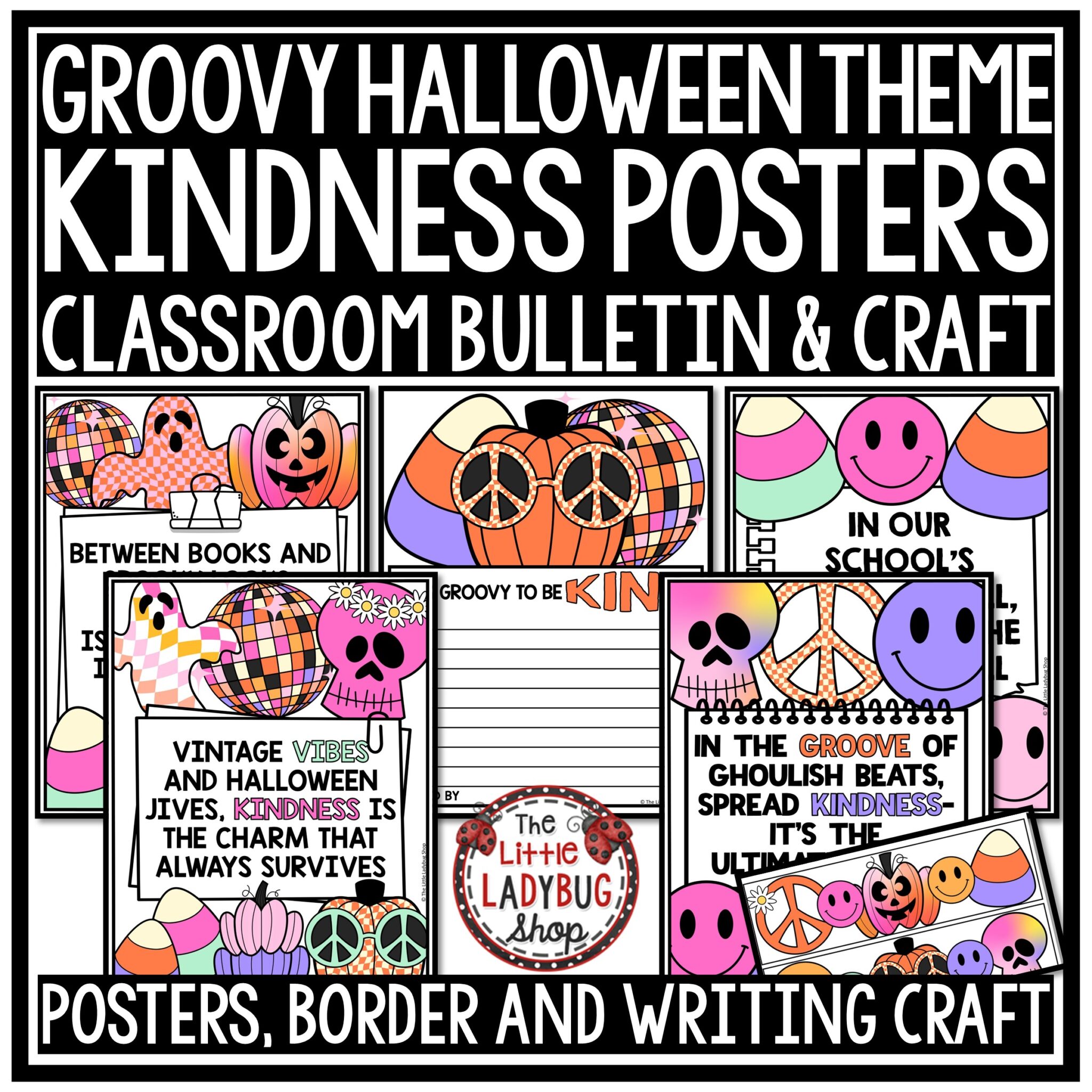Halloween Fall Kindness Posters - The Little Ladybug Shop