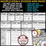 3rd Grade Multiplication Division Review - The Little Ladybug Shop