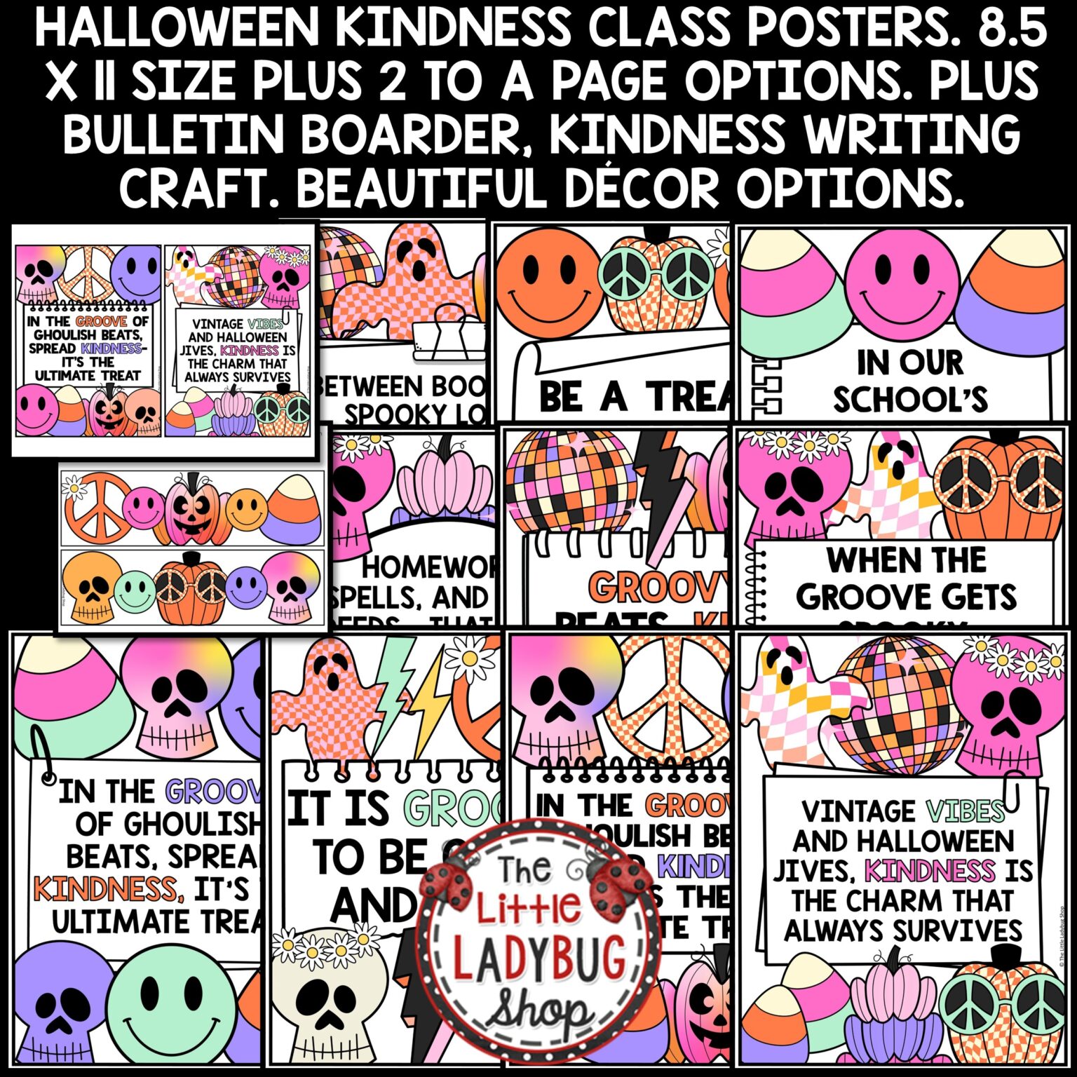 Halloween Fall Kindness Posters - The Little Ladybug Shop