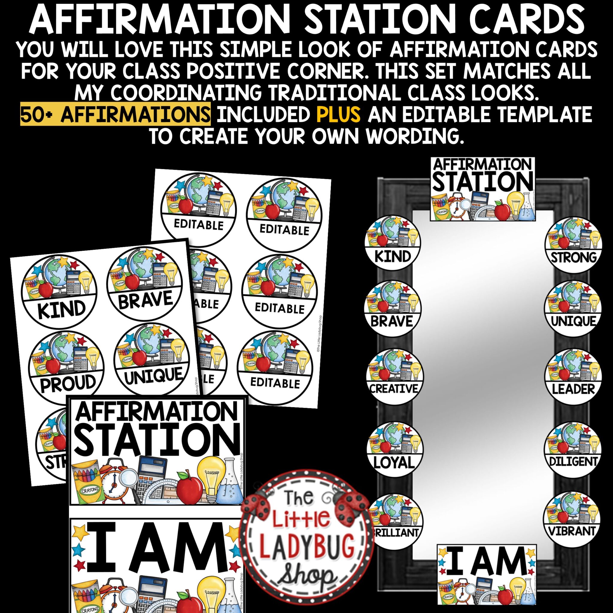 School Student Affirmation Station - The Little Ladybug Shop