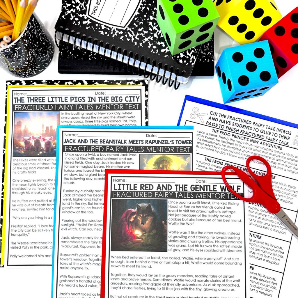 Fractured Fairy Tales Activities for Upper Elementary Students - The ...