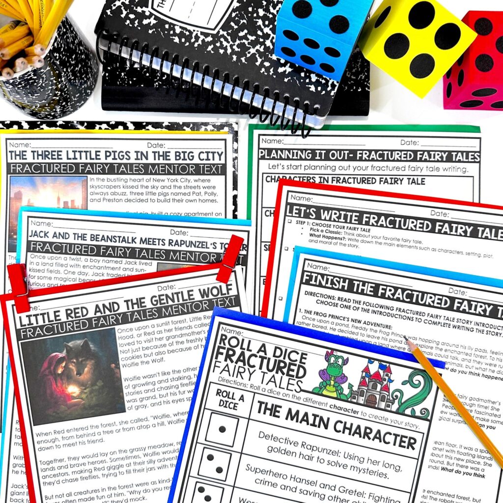 Fractured Fairy Tales Activities for Upper Elementary Students - The ...