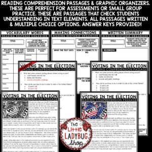 2024 Presidential Election Day Voting Reading Passages - The Little ...