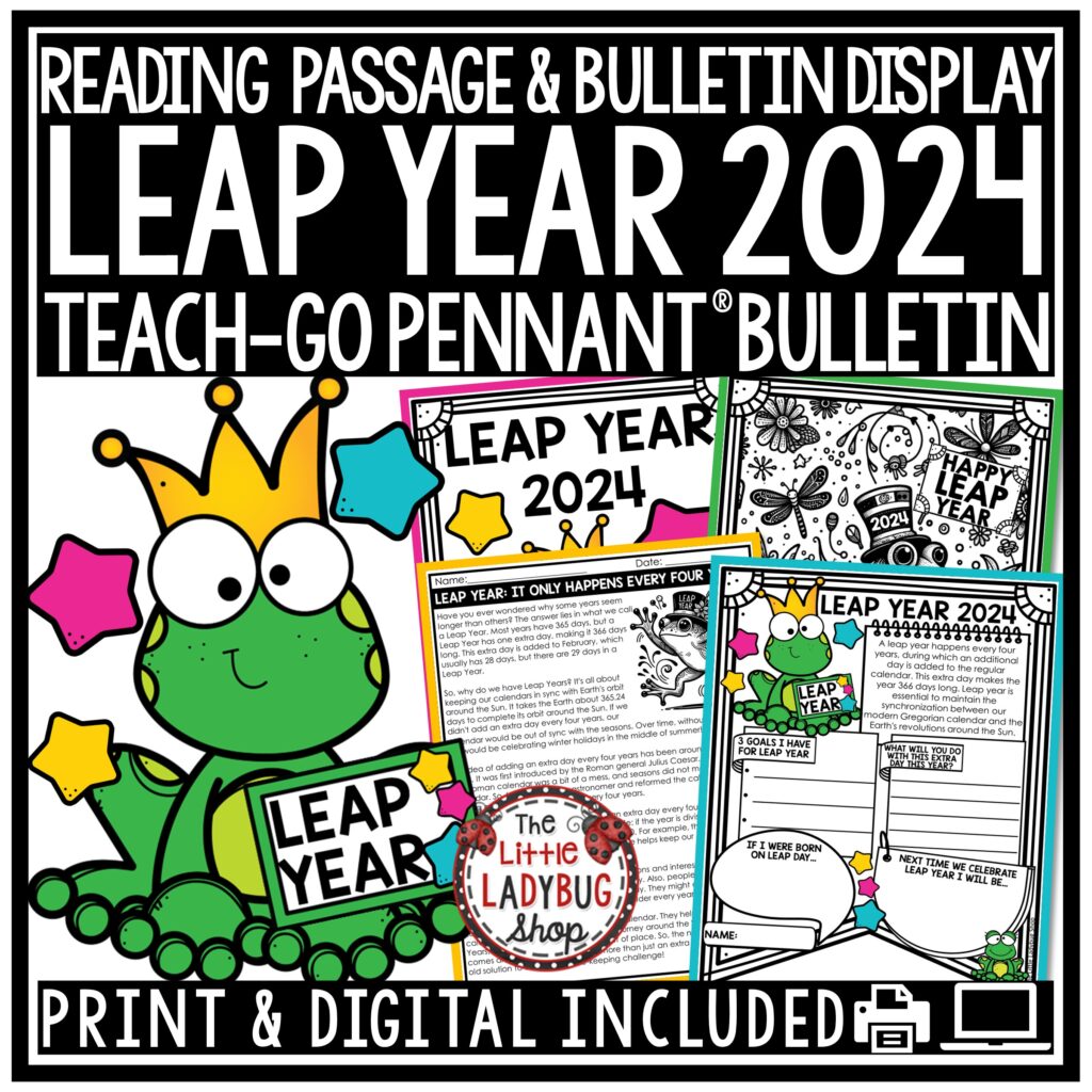 Leap Year 2024 Activities Upper Elementary Students - The Little ...