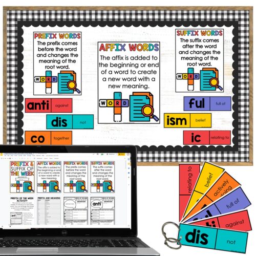 Root Words, Prefixes, and Suffixes Activities for Upper Elementary ...