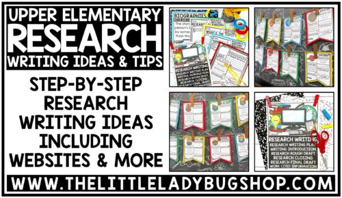 Research Paper Writing for Upper Elementary Students - The Little ...