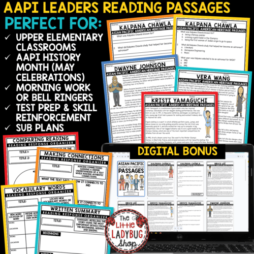 AAPI Asian American Pacific Islander Heritage Month Activities Reading ...