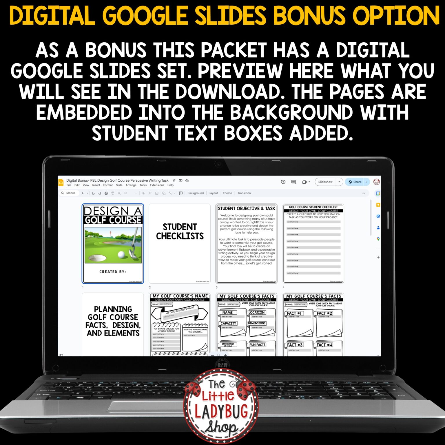 Design Your Own Golf Course Project Based Learning - The Little Ladybug ...