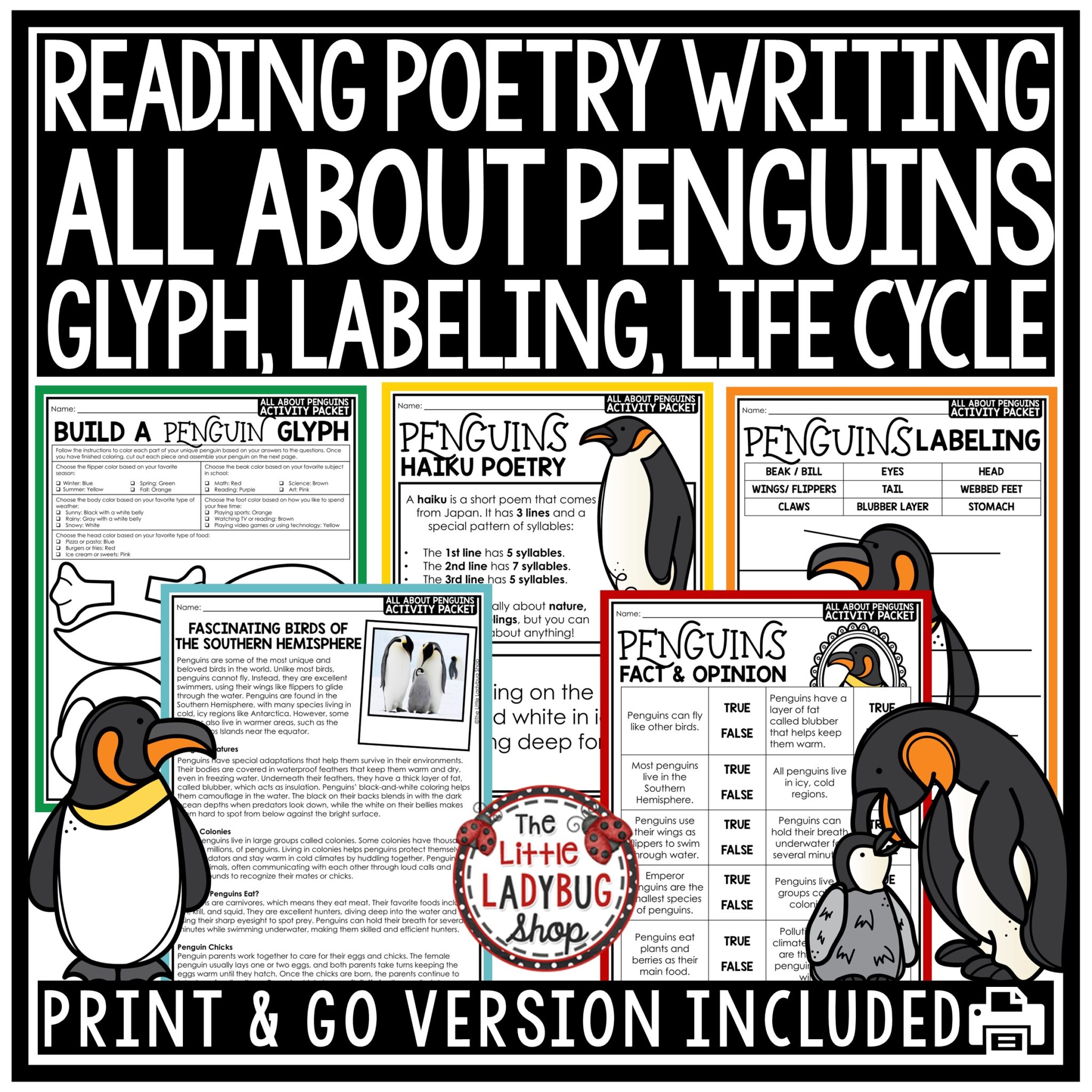 All About Penguins Reading Passage Penguins Life Cycle - The Little ...