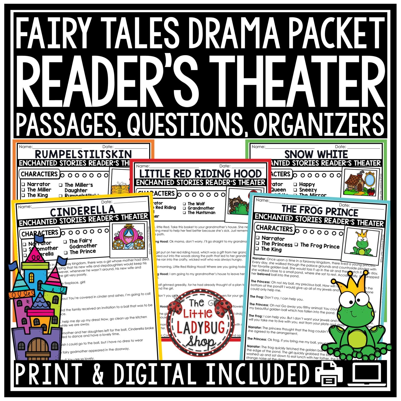 Drama Reader's Theater Scripts Fairy Tales 3rd 4th Grade - The Little ...