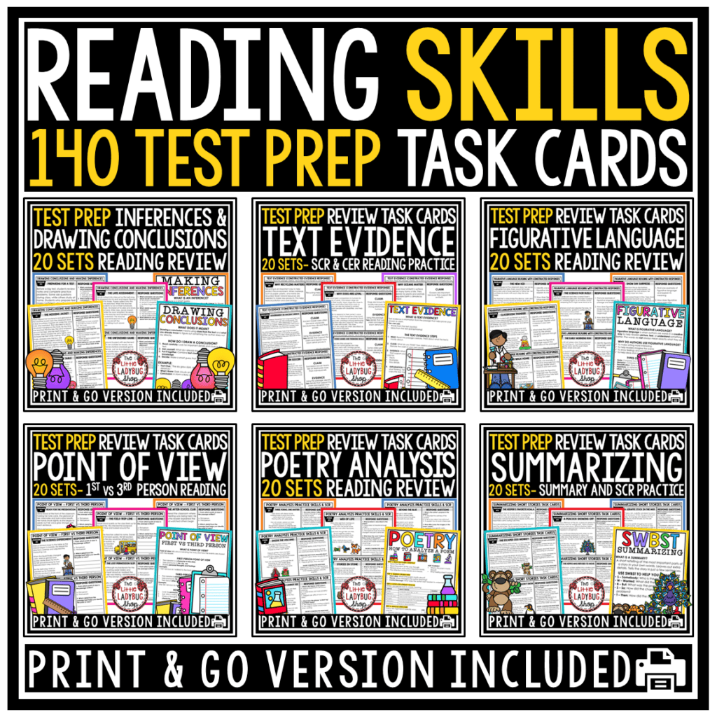 Reading Skills Freebie Final - The Little Ladybug Shop